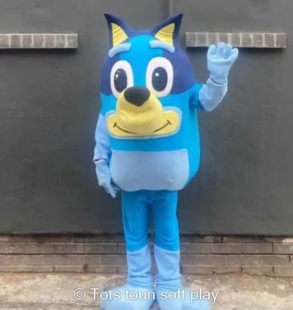 Bluey Mascot - Bouncy Castle Hire, Soft Play Hire, Kids Parties in Fife ...