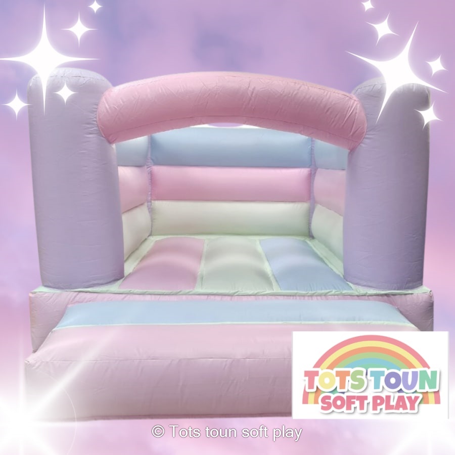 Pastel bouncy castle - Bouncy Castle Hire, Soft Play Hire, Kids Parties ...