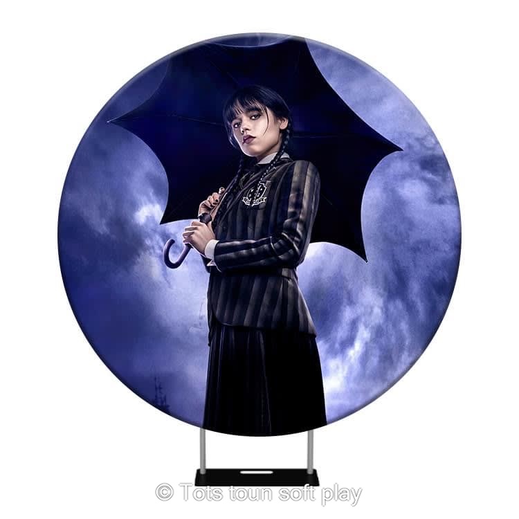 Wednesday Adams Backdrop - Bouncy Castle Hire, Soft Play Hire, Kids ...